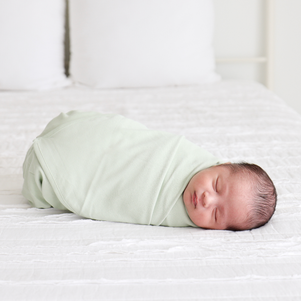 Organic Pre-folded Swaddle - Mint – Design Dua.