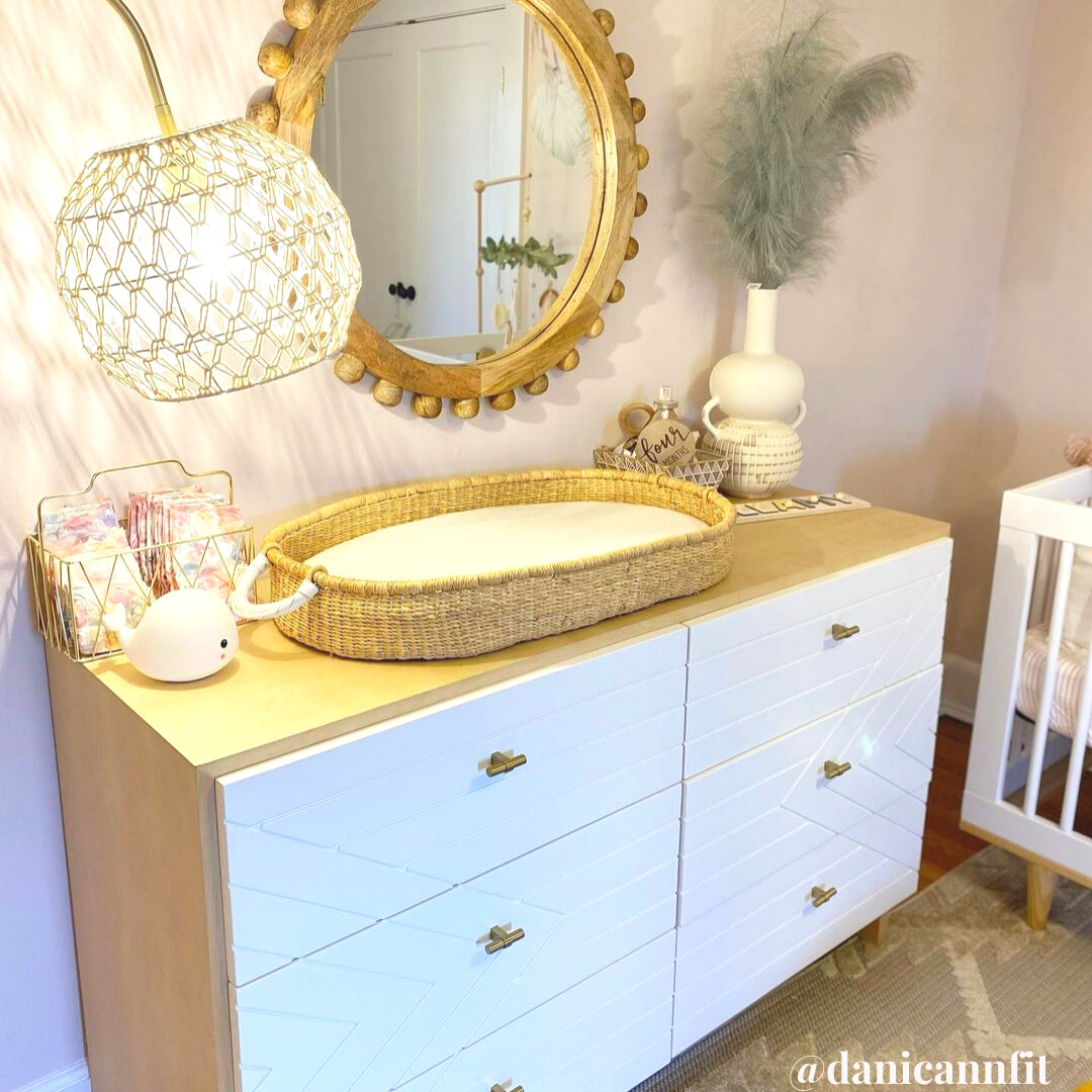 Handwoven Changing Basket: Natural White – Design Dua.